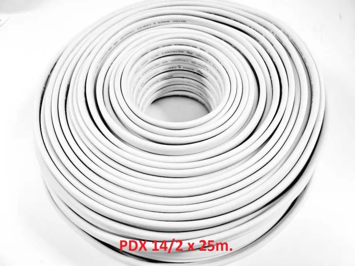 25 meters PDX Electrical Wire Type NM - 14/2 Core - Pure Copper | Lazada PH