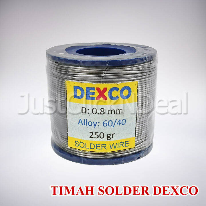 Timah Solder DEXCO Flux Core 0.8 mm 250 gram | Lazada Indonesia