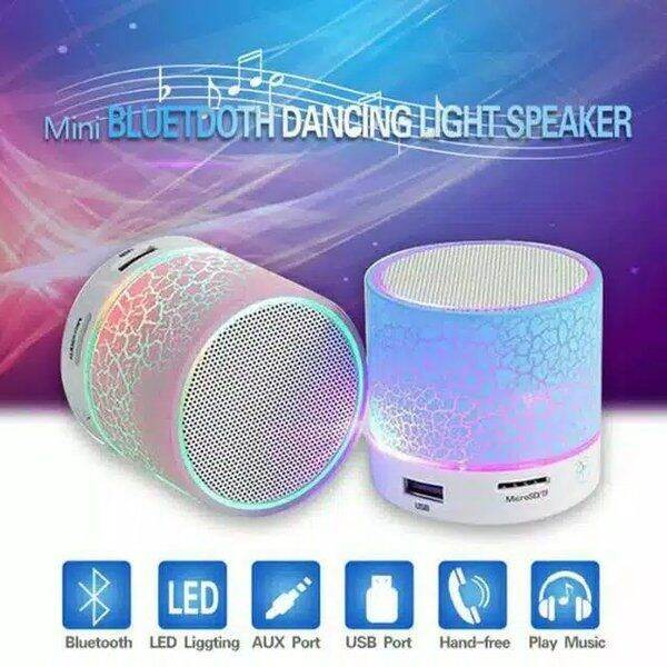 Speaker Bluetooth Mini Retak Led Music Box Speker Portable Spiker Musik ...