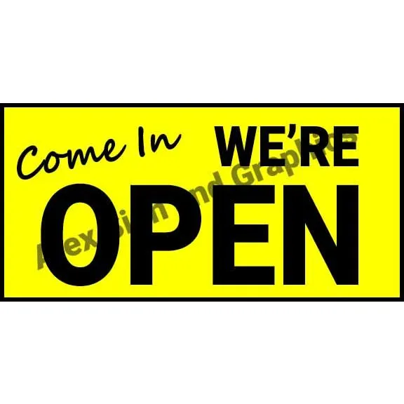 Come In, We're Open PVC Signage - 3.75 x 7.5 inches | Lazada PH
