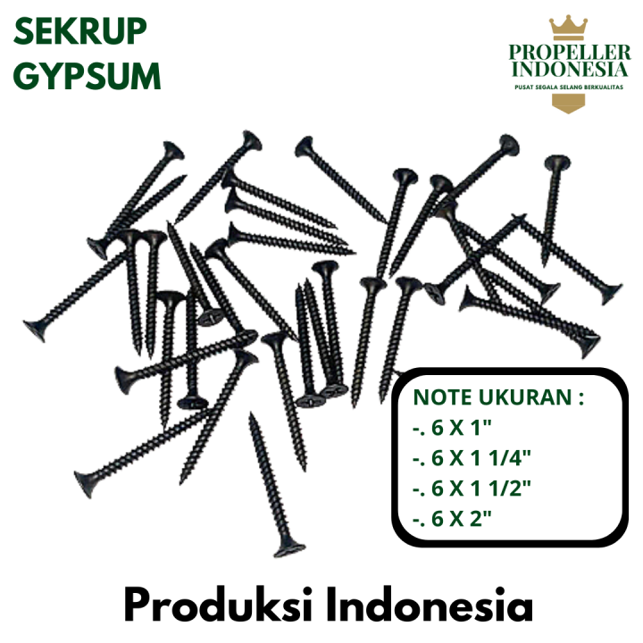 Sekrup Gypsum Drywall Scrup Skrup Gipsum Baut Gympsum | Lazada Indonesia