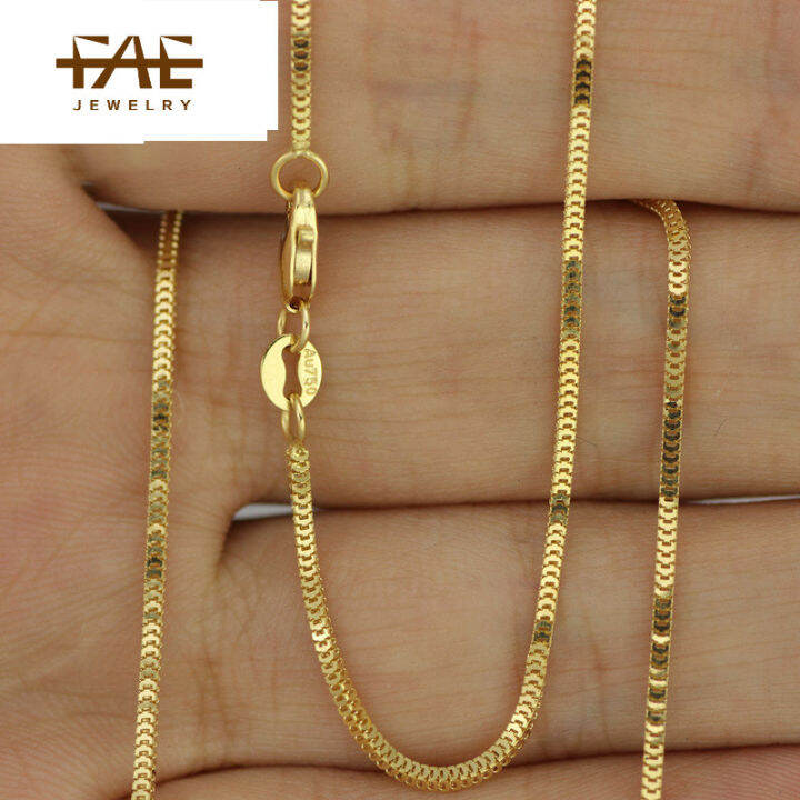 Pure Ang 18K Saudi Gold pawnable Necklace for Women Pawnable Sale Lucky ...