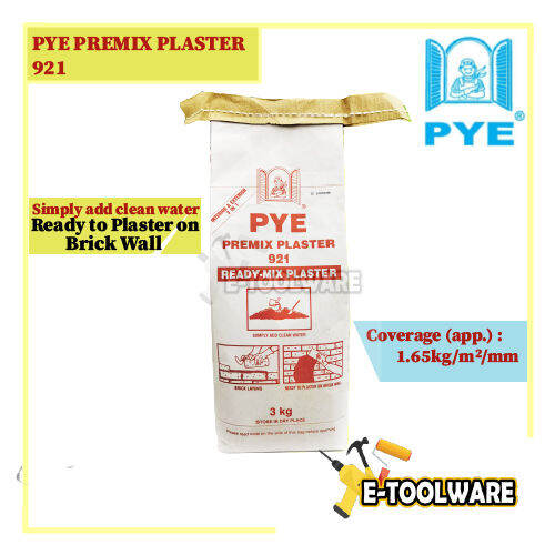 3KG PYE Premix Plaster 921 Ready Mixed Plaster 3 IN 1 Pasir Cement | Lazada
