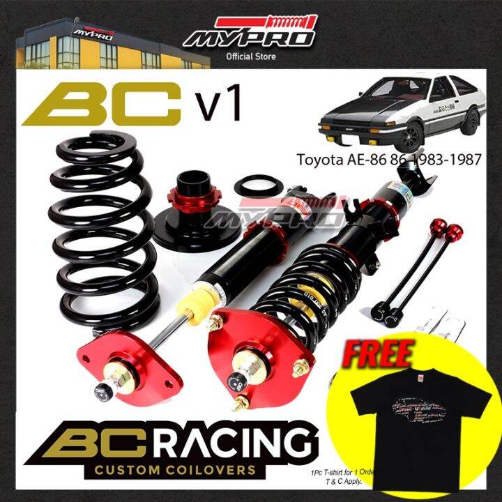 Adjustable🔥Toyota AE86 (With Spindle) 1983-1987 BC Racing V1 Series Hi ...