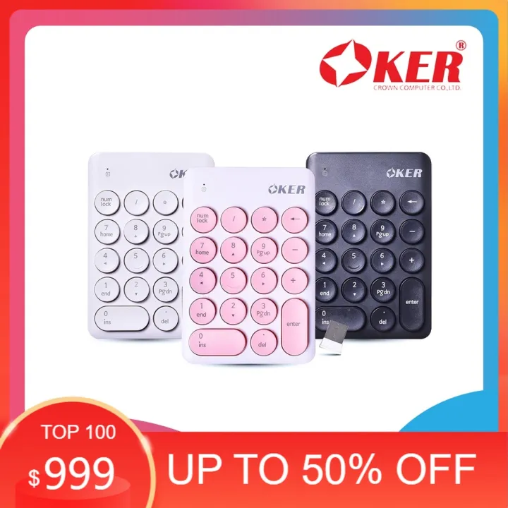 MA คีย์บอร์ดไร้สาย คีย์บอร์ดไอแพด OKER K2610 WIRELESS NUMERIC KEYPAD ...
