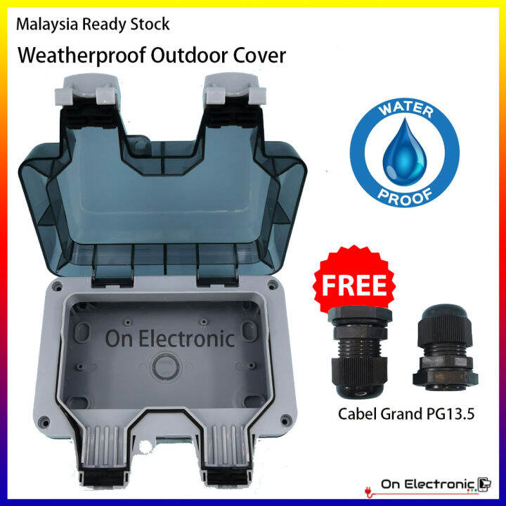 IP66 Weatherproof Outdoor Cover for Switches and Socket Double | Lazada