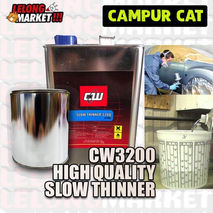 2K Slow Thinner CW3200 - 3Litre High Quality Solvent Thinner For Spray ...