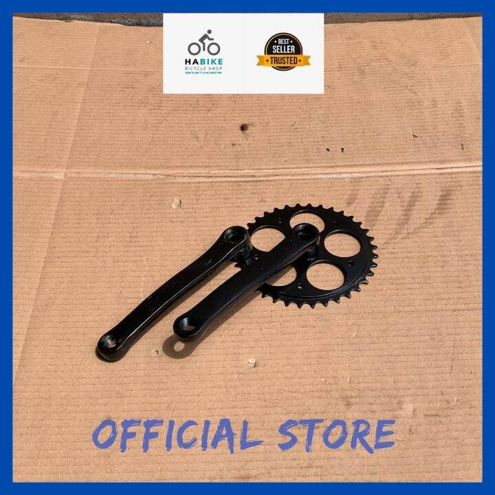 Gir sepeda minion 36T kotak/ crank sepeda single speed 36T hitam besi ...