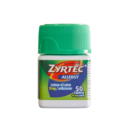 Zyrtec | 24 HR Allergy Relief Tablets for Sneezing, Runny Nose (10mg ...