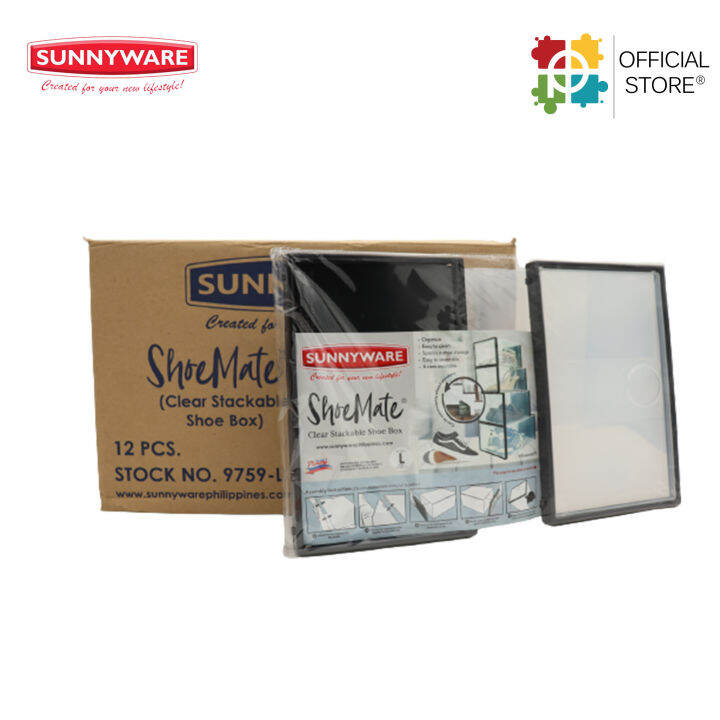 Sunnyware Shoemate/Shoebox/Shoe Organizer/Shoe Box Large - 12pcs ...