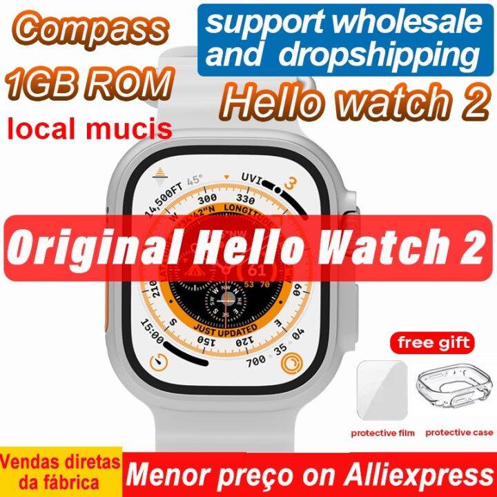 Hello Watch 2 1GB TWS Headset Connect Smart Watch Men 2.02 Inch H11 Ultra Upgrade Series 8 NFC ...