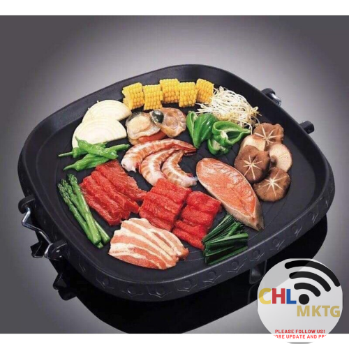 HIGH-QUALITY Korean Samgyupsal Authentic Korean BBQ Square Pan Grill ...