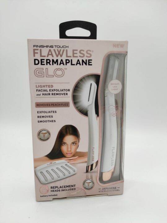 Finishing Touch flawless Derma Plane GLo Lighted I Facial Exfoliator ...