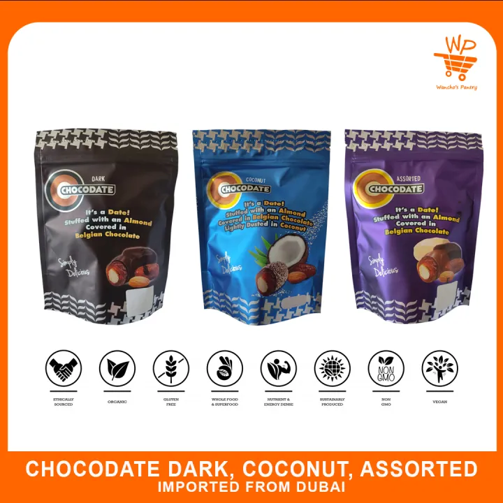 Original Chocodate Assorted Dark and Coconut Flavor 90g | Lazada PH