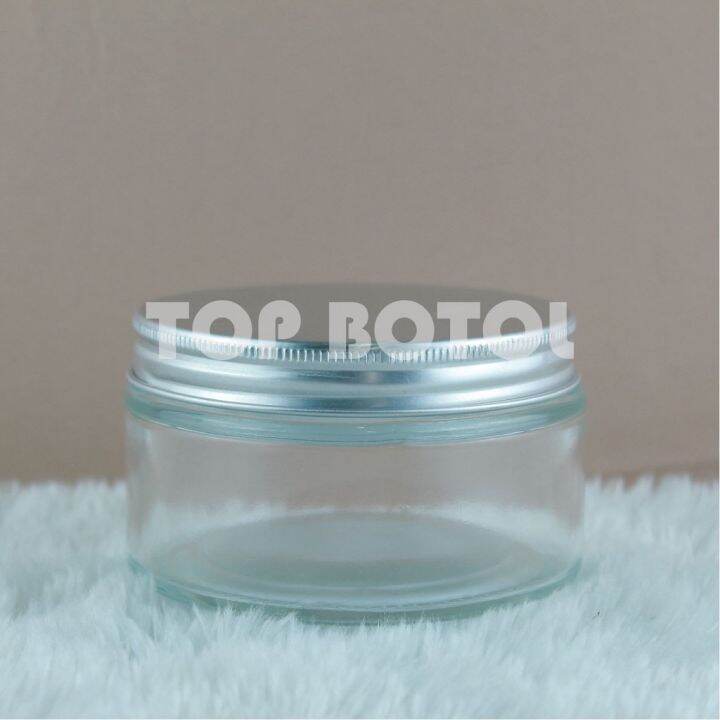 (Paket Isi 5pcs) 250ml Toples Jar Kaca + Tutup Aluminum, Retto Glass ...