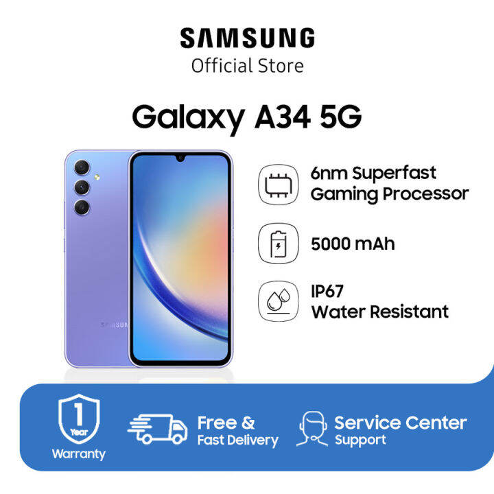 Samsung Galaxy A34 5G 8/128GB & 8/256GB (sAMOLED 120Hz, Triple Camera ...