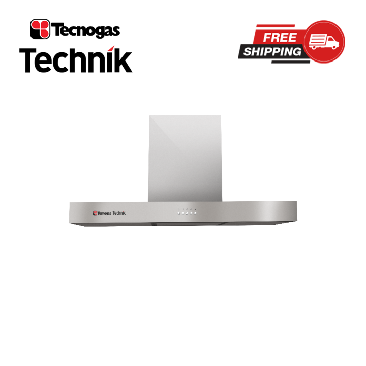 Tecnogas Technik 90 cm 1 Motor T-box Chimney Range Hood TRH9031SS ...