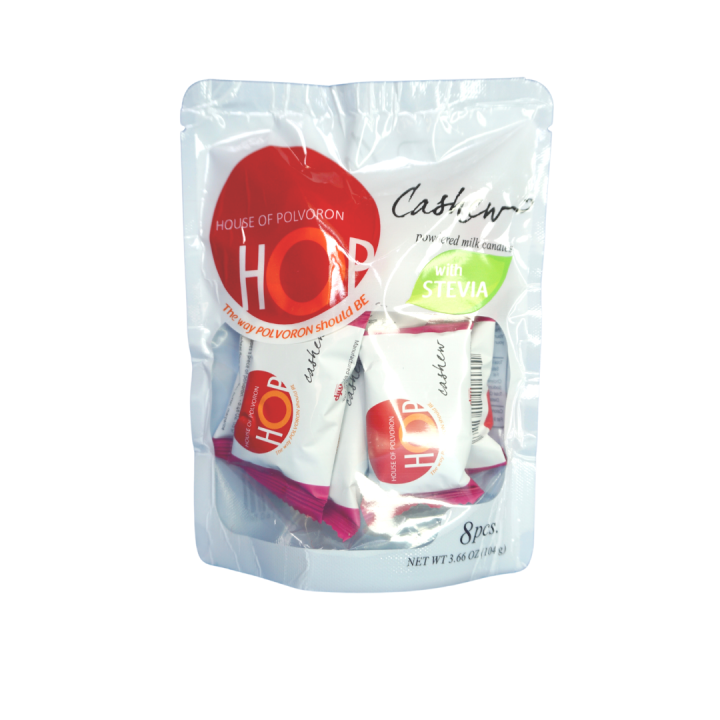 HOP House of Polvoron Cashew with Stevia Pouch 104, 8pcs | Lazada PH