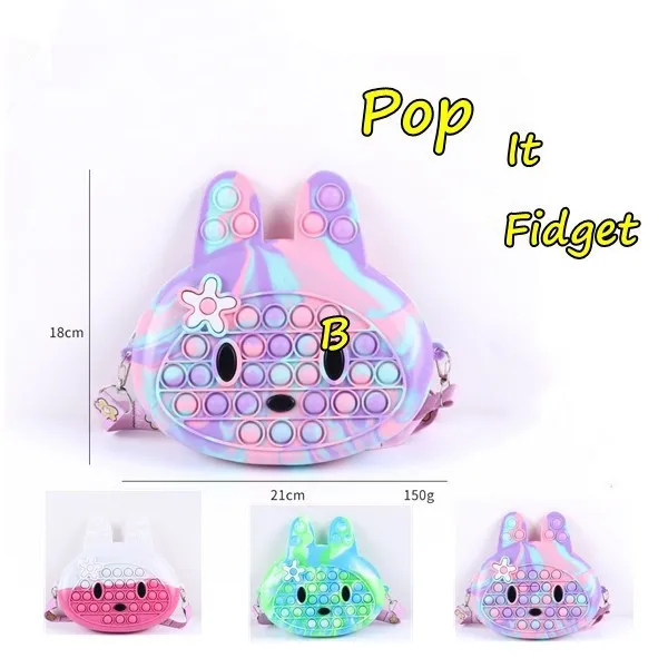 Pengiriman lokal】Pop It Fidget Sensory Toys Bubbling Rabbit Shape ...