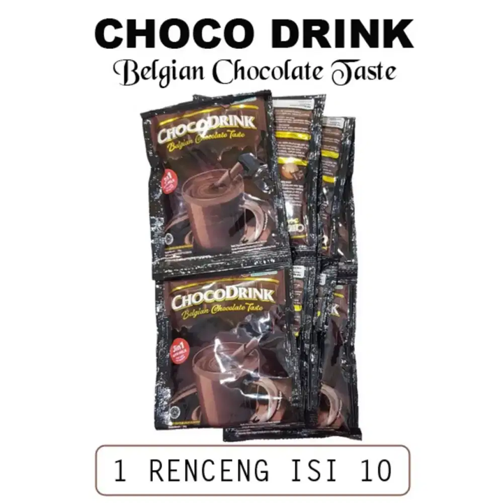 Choco Drink Belgian Chocolate Taste 28G 1 Renceng Isi 10 Sachet | Lazada Indonesia
