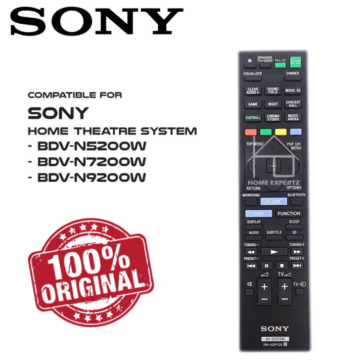 [ ORIGINAL ] SONY BLU RAY HOME THEATRE REMOTE CONTROL (RM-ADP120 ...