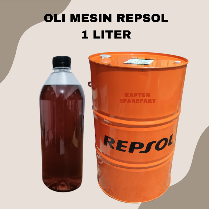 OLI ECER/REPACKMESIN REPSOL 15W40 API CI-4/SL DXR 8 ENGINE OIL ORIGINAL ...