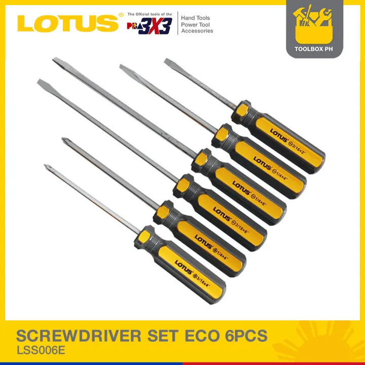 Lotus Toolbox | Screwdriver Set Eco 6PC LSS006E - Hand Tools | Lazada PH