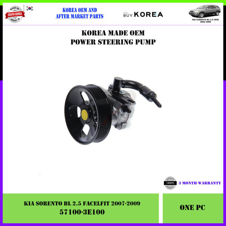 Kia Sorento BL 2.5 Facelift 1/2008 Oem Power Steering Pump (57100-3E100) | Lazada