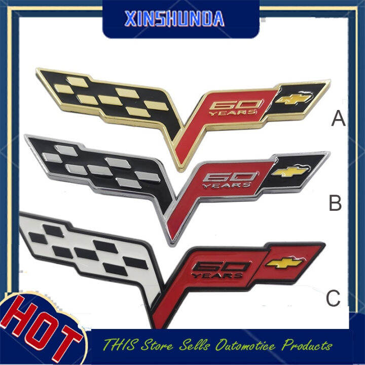 XSD 1 x Metal Chevrolet 60 YEARS Logo Car Auto Rear Trunk Lid ...