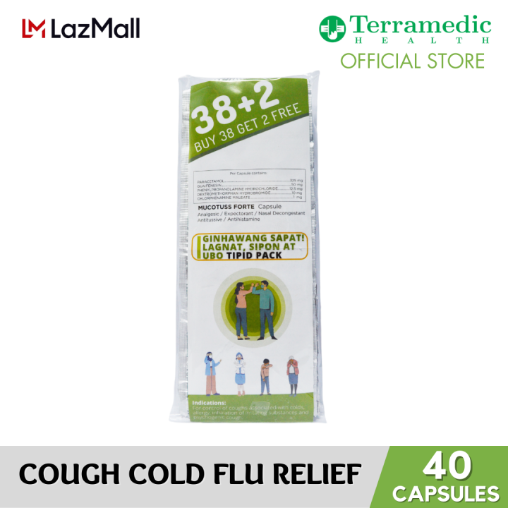 MUCOTUSS FORTE | Cough & Cold Relief | Promo Pack 38 + 2 | Lazada PH