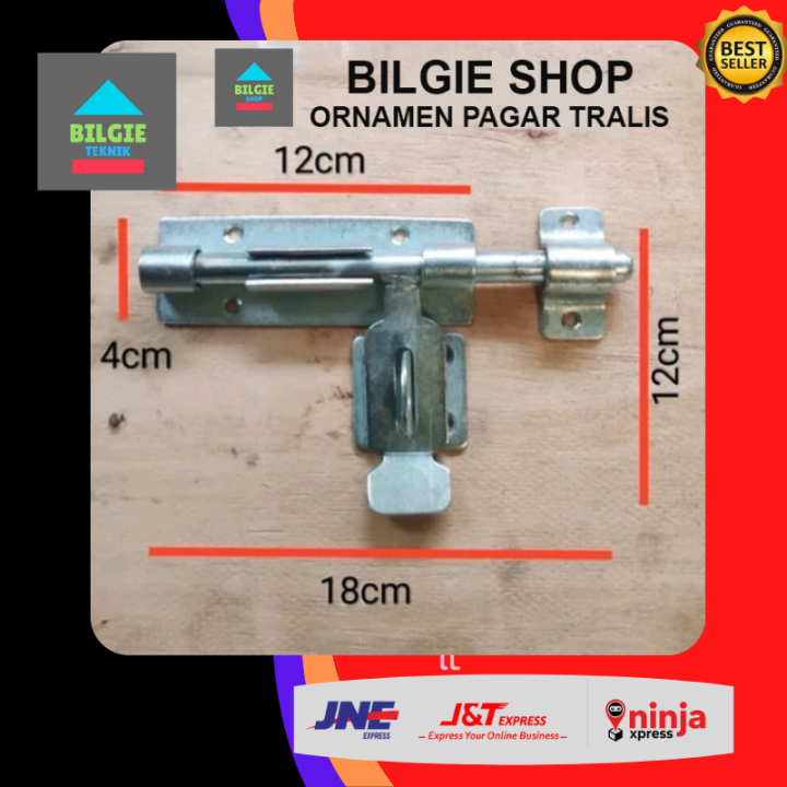 Grendel Besi Samping Besar pintu kayu besi jendela almunium | Slot ...