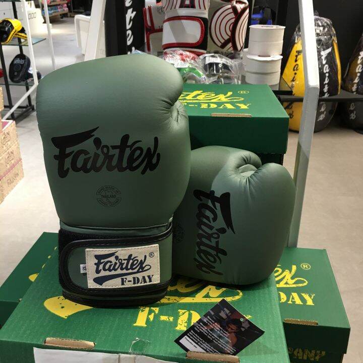 Fairtex BGV11 F-day Matte Green Muay Thai Boxing Gloves | Lazada PH