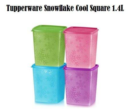Tupperware Snowflake Cool Square 1.4L(1) | Lazada