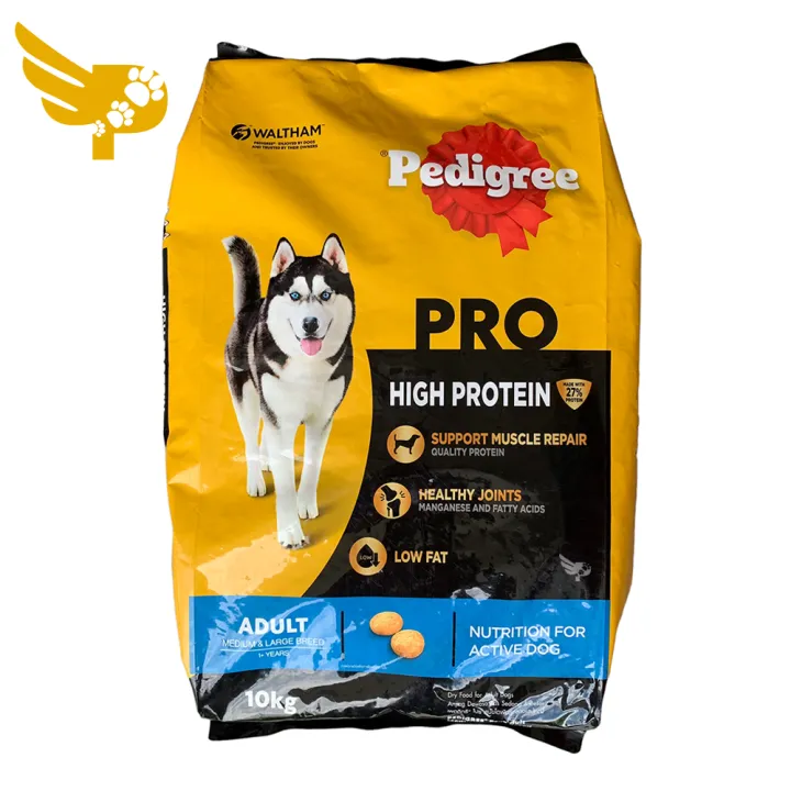 Pedigree Pro High Protein Adult 10kg - for Medium & Large Breed - 1 ...