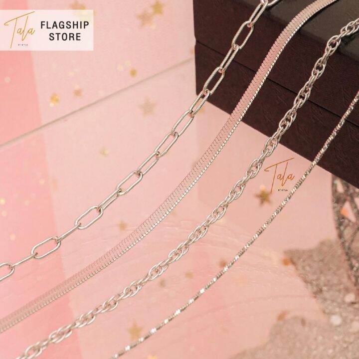 Tala by Kyla Basic Chain Silver Collection Plus Premium Gift Box Set TBK | Lazada PH