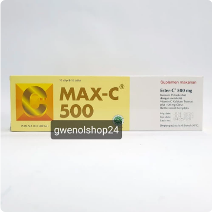 MAX C 500 MG 100'S TABLET KONIMEX / VITAMIN C 500 MG | Lazada Indonesia