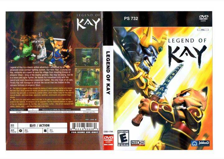 PS2 GAMES LEGEND OF KAY | Lazada