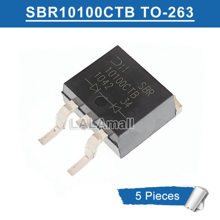 5pcs SBR10100CTB TO-263 SBR 10100CTB 10100 CTB TO263 SMD 10A/100V Schottky Barrier Rectifier New ...