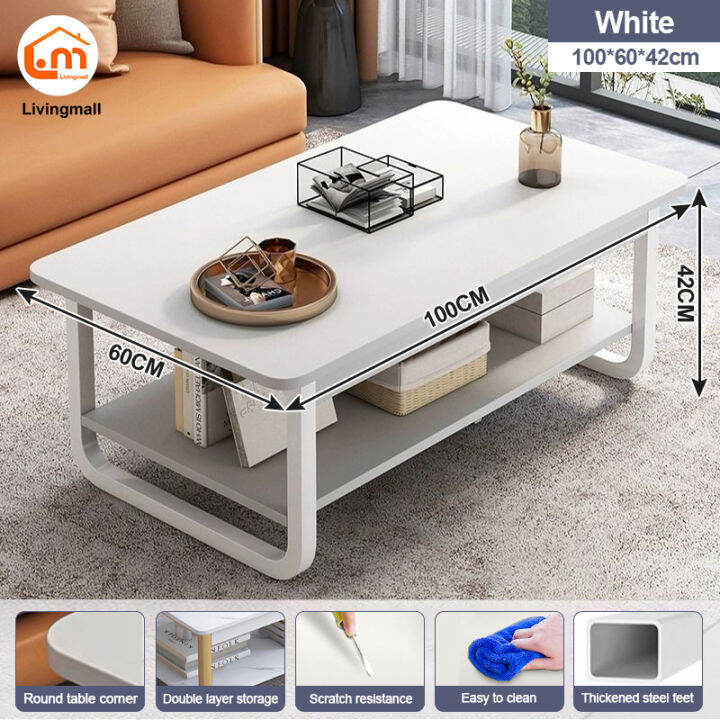 2-Tier Coffee Table Modern Creative Combination Tea Table Small ...