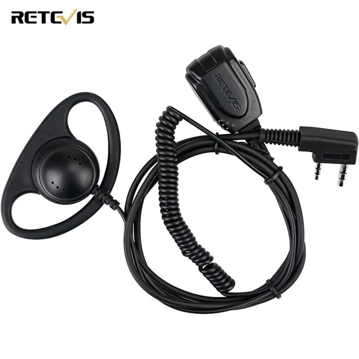 Retevis EEK015 D ประเภทเครื่องส่งรับวิทยุพร้อมไมโครโฟนเข้ากันได้กับ2ทาง ...
