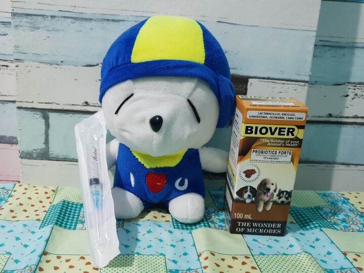 BIOVER PROBIOTICS FORTE for Pets and Birds 100ML with 1 Free Syringe ...