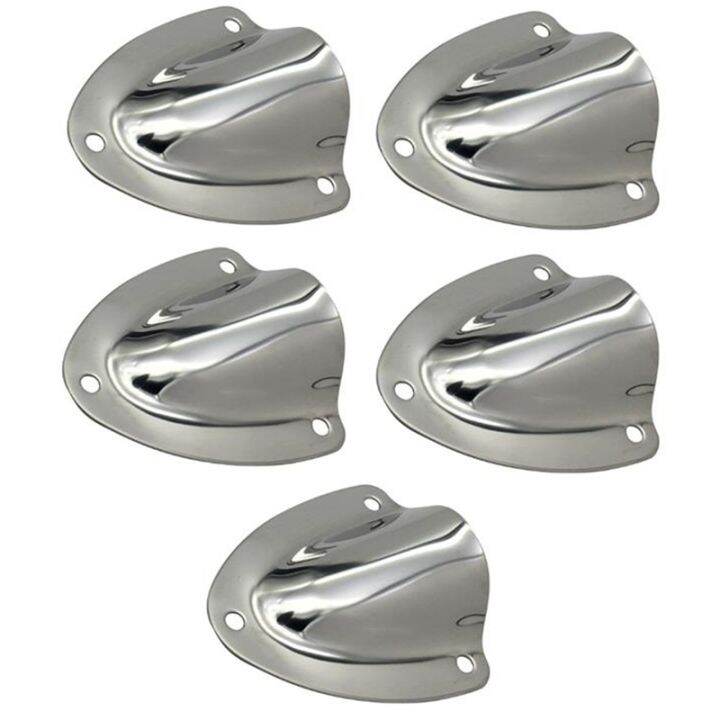 5 PCS Marine Grade Stainless Steel Large Vent Clam-Shell for Yacht Boat ...