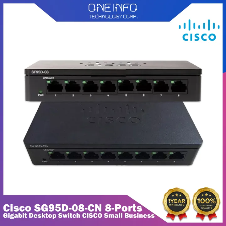 Cisco SG95D-08-CN 8-Ports Gigabit Desktop Switch CISCO Small Business ...