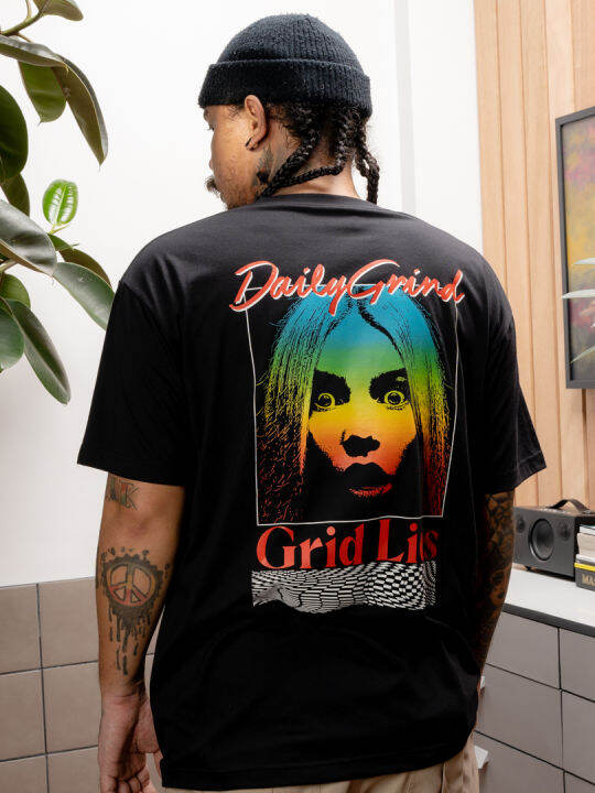 DAILY GRIND GRID LIES TSHIRT (BLACK) | Lazada PH