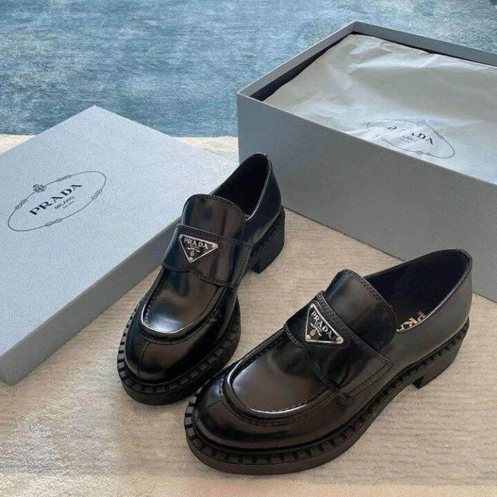 Triangle Logo Retro British Style Platform Shoes | Lazada PH