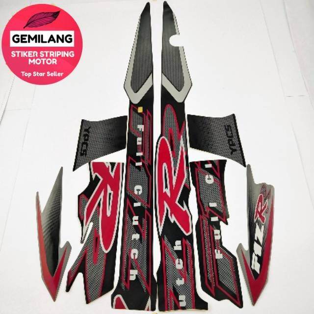 Stiker / lis / striping decal polet sticker yamaha fizr f1zr fiz r ...