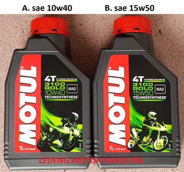 Motul 3100 Gold Oli Motor Sport 1 Liter sae 10w40 atau 15w50 | Lazada ...