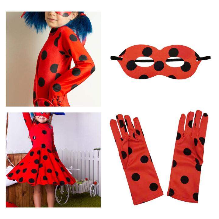 Miffer Ladybug Costume Set Halloween Polka Dots Women Kids Christmas ...