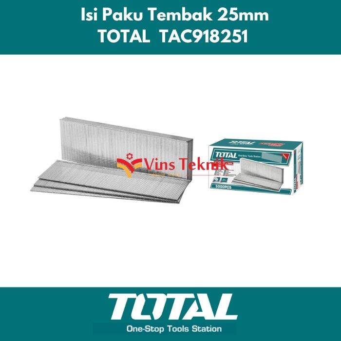 Isi Paku Tembak 25mm TOTAL TAC918251 Mata paku tembak i 25mm | Lazada ...