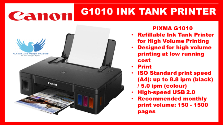 Canon G1010 PIXMA Single Function Ink Tank Printer | Lazada PH